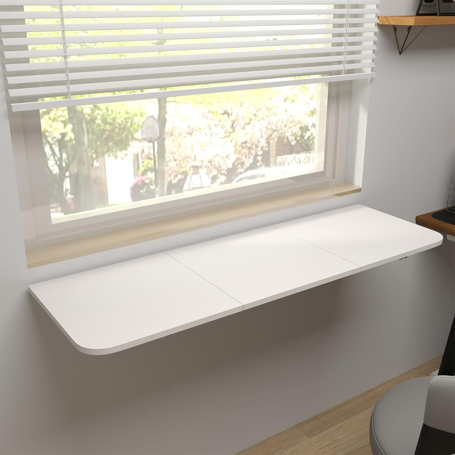 Wall Mounted Folding Table, 47.2x15.7 inches, Laundry Folding Wall ...