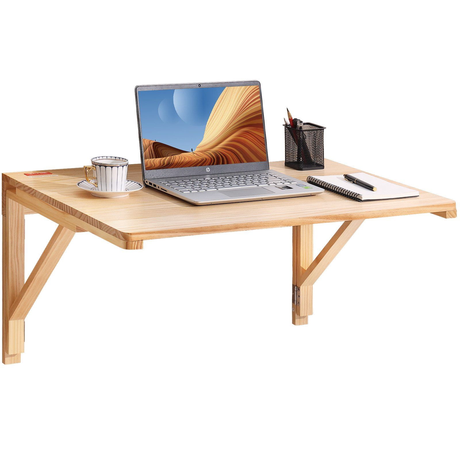 Wall Mounted Folding Table, Wall Mounted Drop Leaf Tables, Solid Wood ...