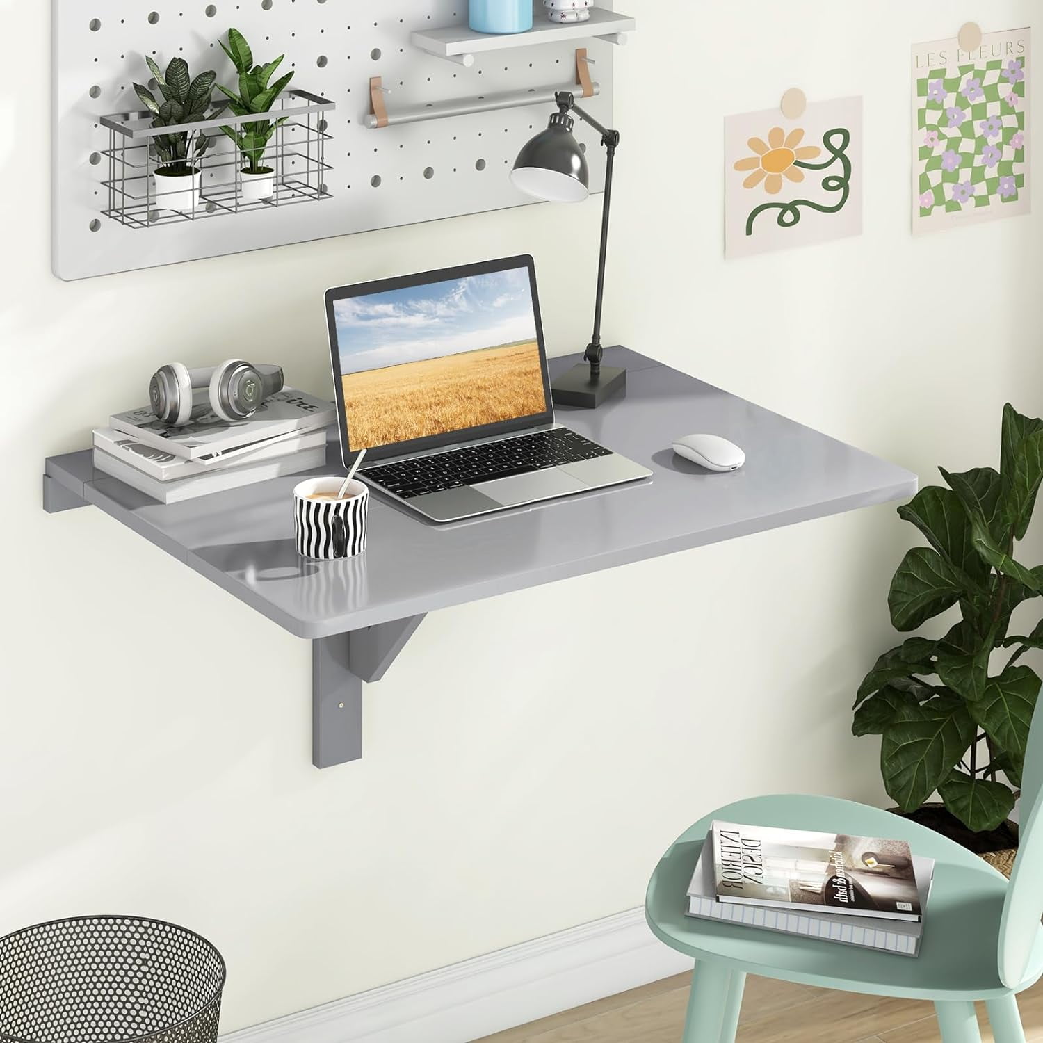Wall Mounted Folding Table,Floating Desk for Small Space, Countertop ...