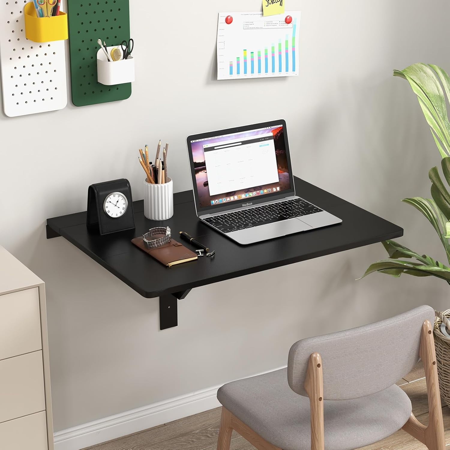 Wall Mounted Folding Table,Floating Desk for Small Space, Countertop ...