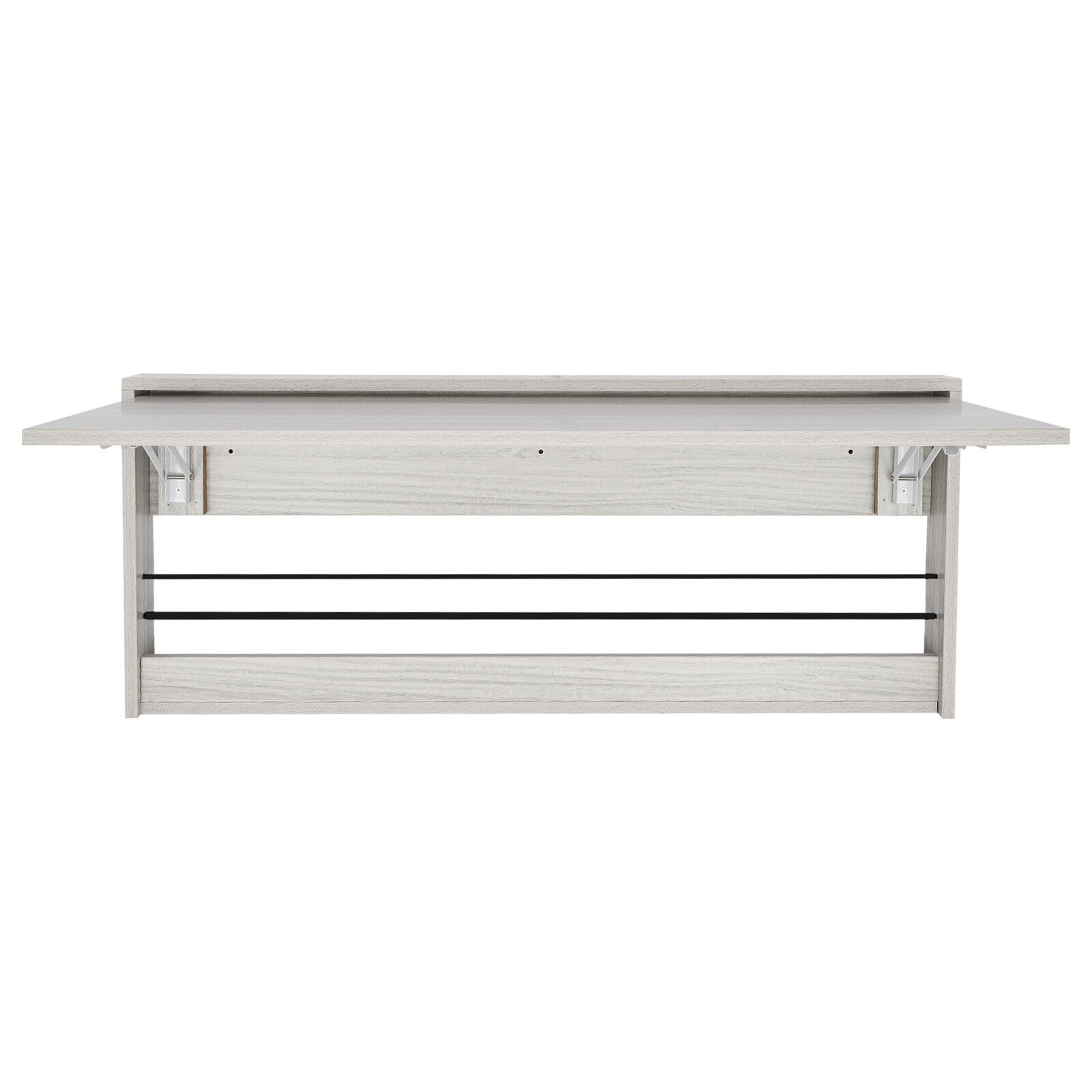 Wall Mounted Folding Table Fold Down Study Writing Desk Kitchen Storage ...