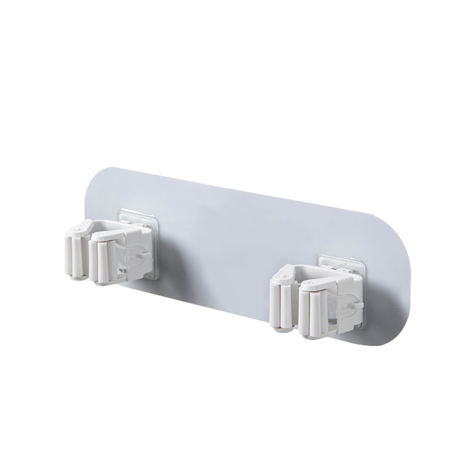 Wall Mounted Free Punching Double-headed Broom Mop Rack Hook Household ...