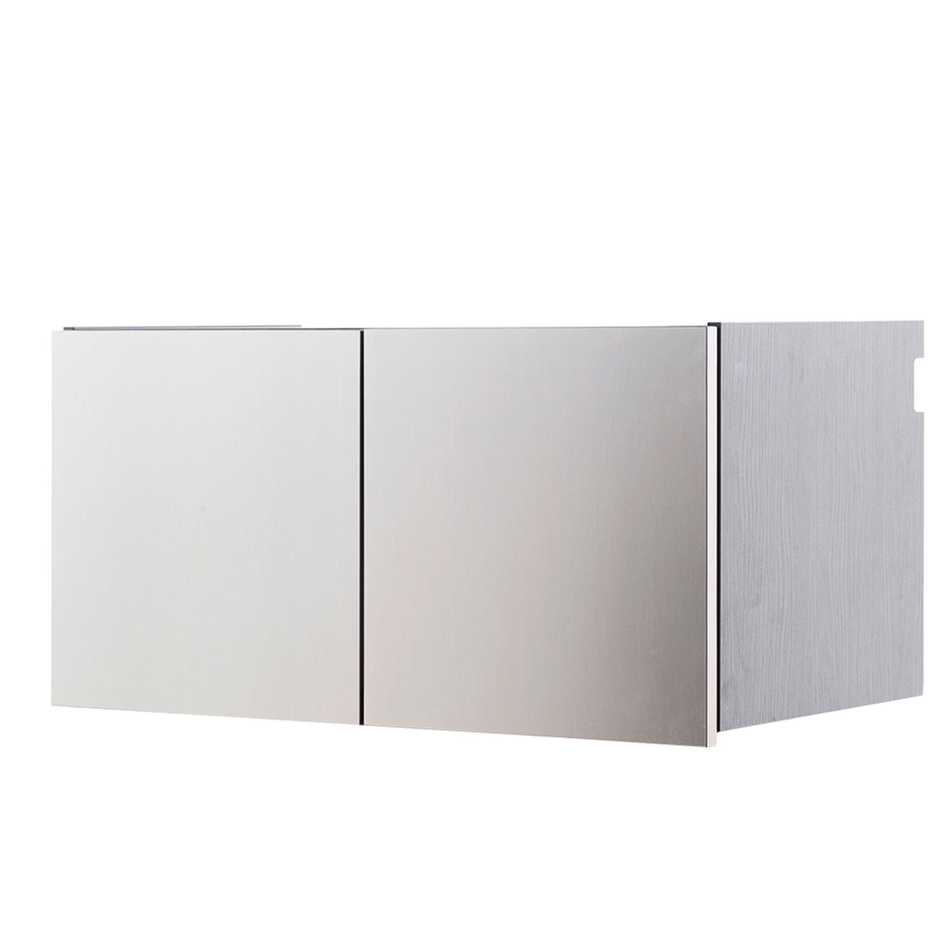 Wall Mounted Garage Cabinet In Metallic Gray - Extra Deep Storage Space ...