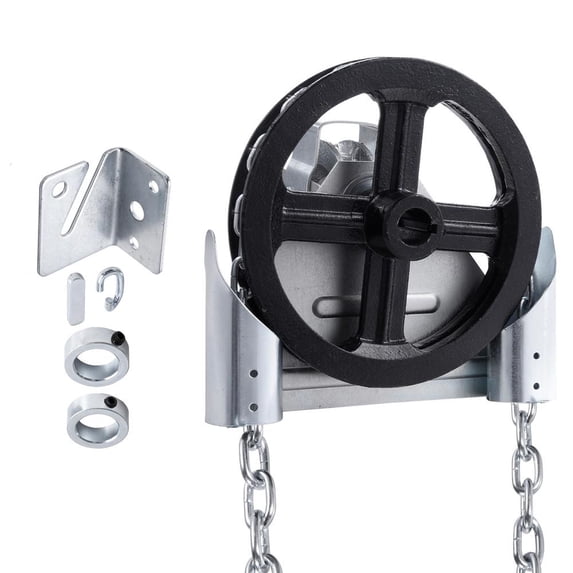 Wall Mounted Garage Door Chain Hoist - Chain Drive Opener with Enclosed ...