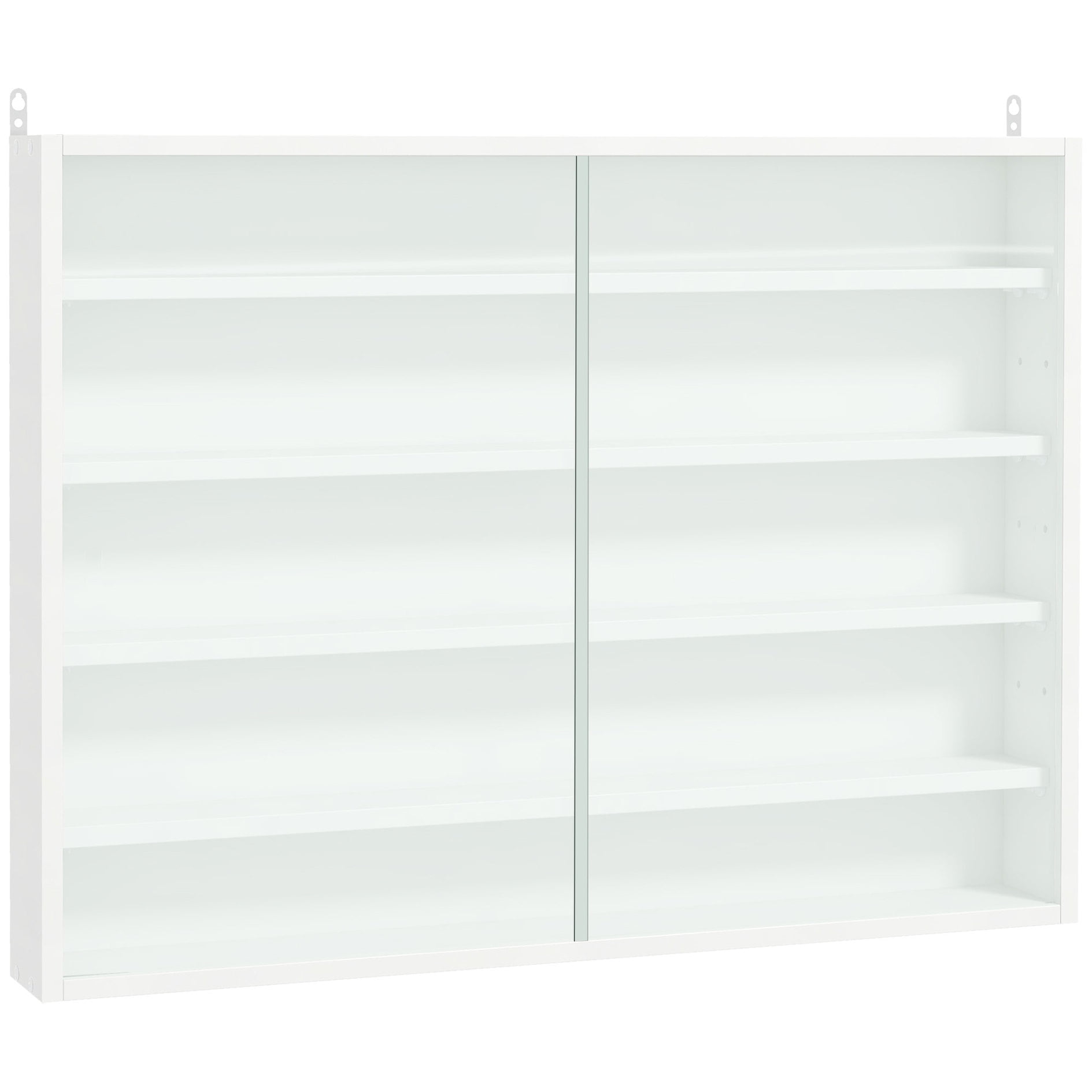 Wall-Mounted Glass Display Case with 5 Tiers and 2 Doors | Ideal for ...