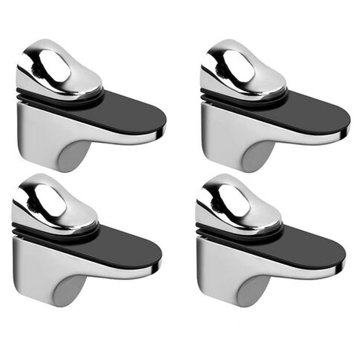 4Pcs Glass Clamp Adjustable Glass Shelf Bracket Zinc Alloy Glass Clamp ...