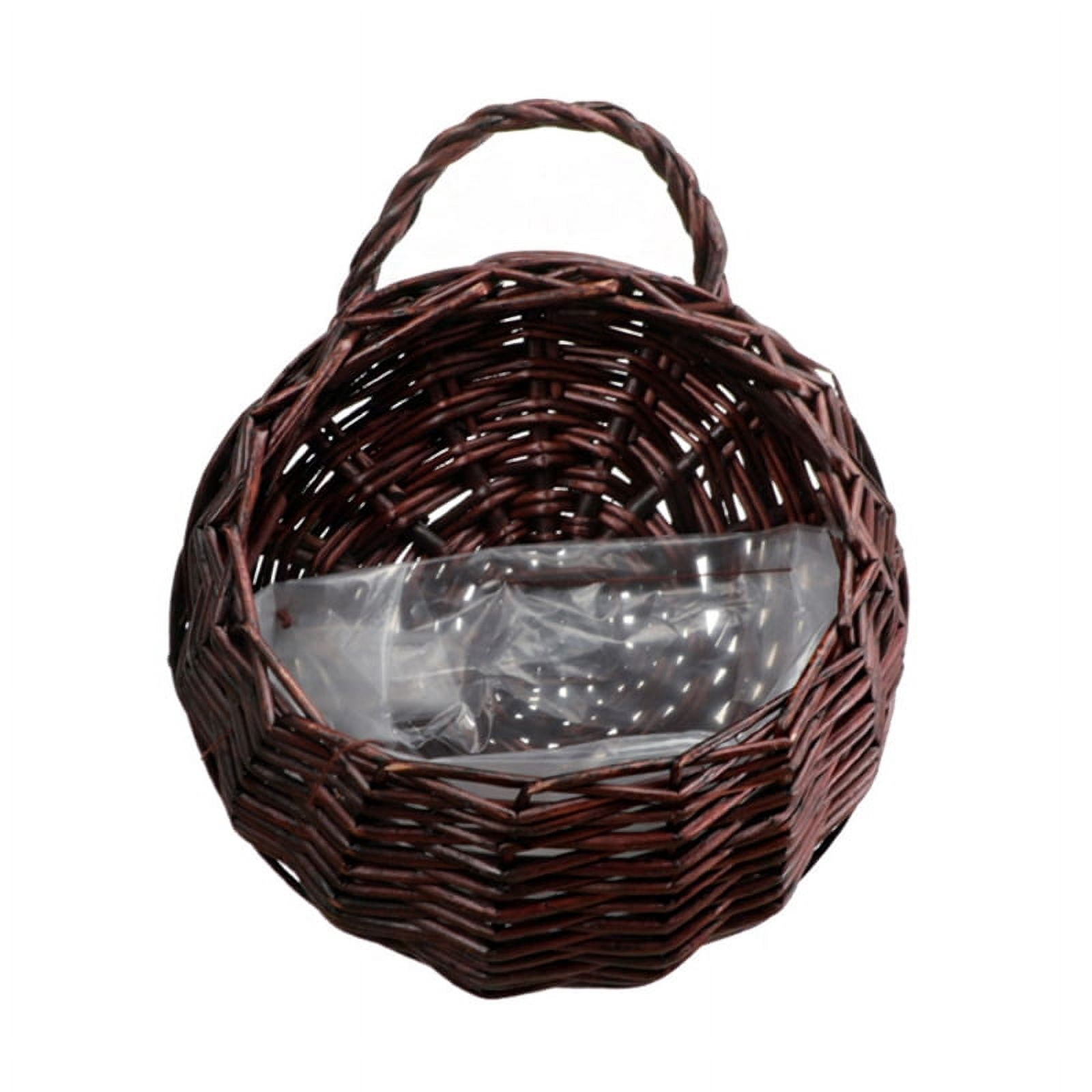 Wall Mounted Handmade Rattan Flower Basket Woven Rattan Vase for Dried ...
