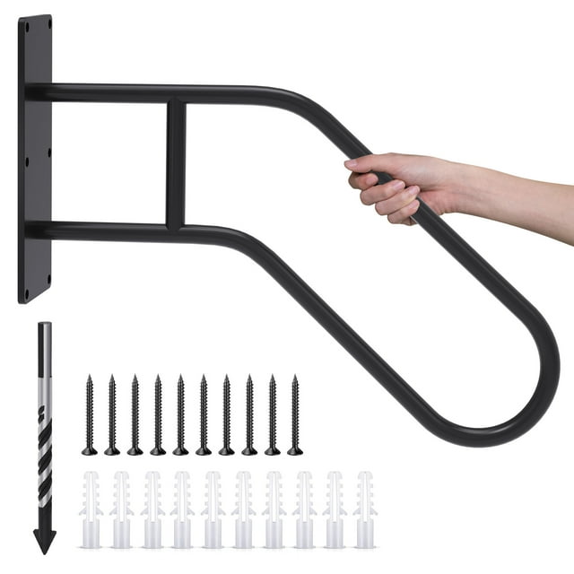Wall Mounted Handrail for Outdoor Steps, Standing Grab Bar Stair ...