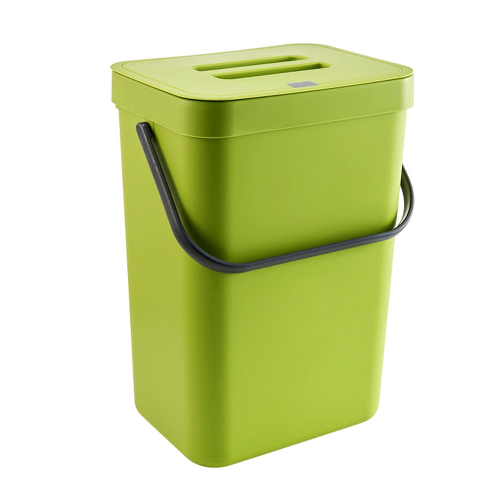 Wall Mounted Hanging Trash Bin 7L/12L Capacity with Lid Garbage Storage ...