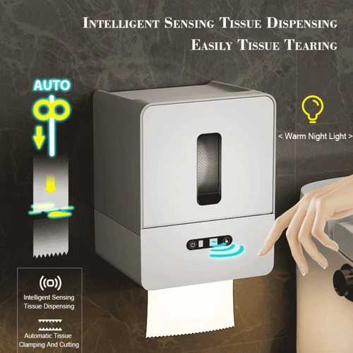 Wall Mounted Intelligent Sensor Tissue Box- Toilet Tissue Dispenser ...