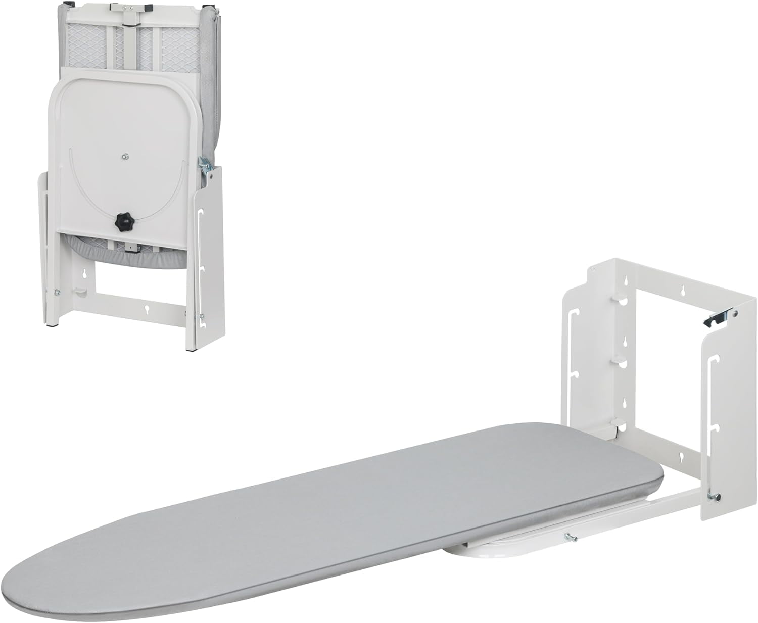Wall Mounted Ironing Board Adjustable Height, 180° Rotation Hanging ...