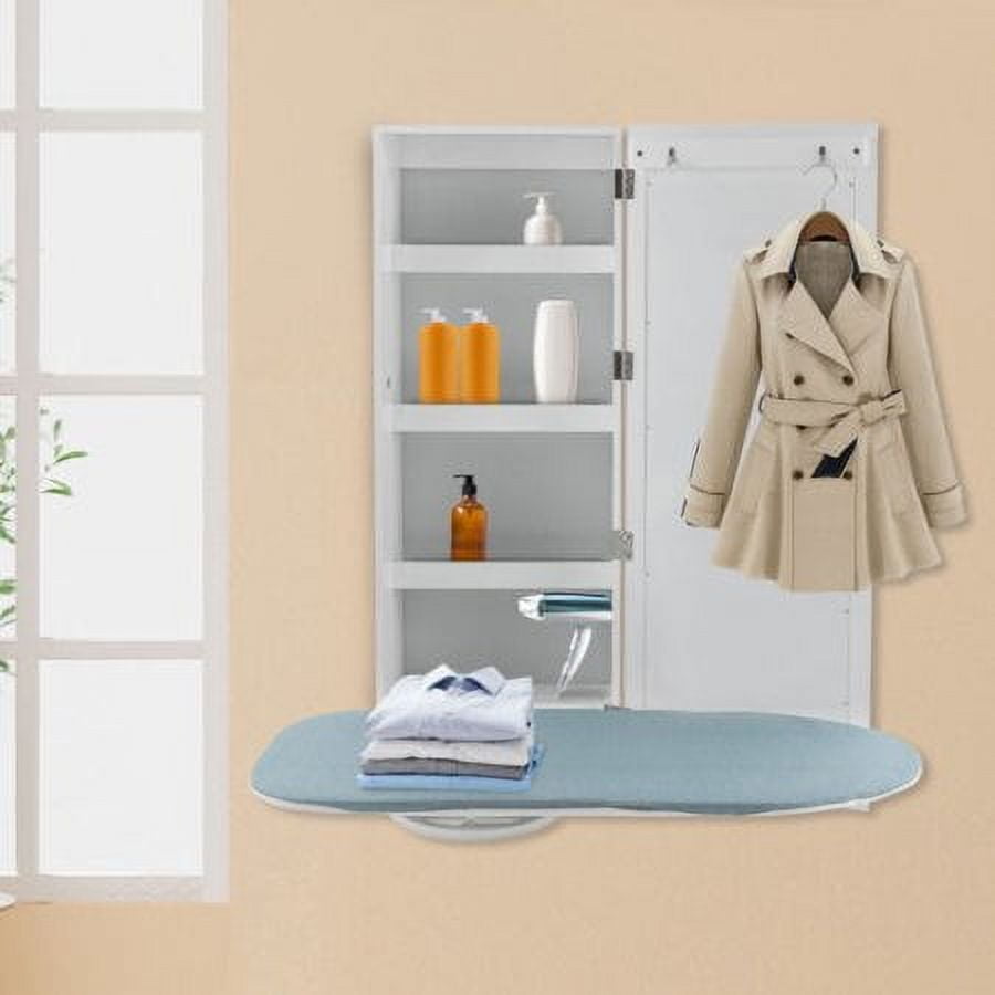 Wall-Mounted Ironing Board Cabinet, Foldable Ironing Storage - Walmart.com