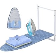 Costway 47" x 15" Iron Board with Removable Silver-coated Cover & Heavy ...