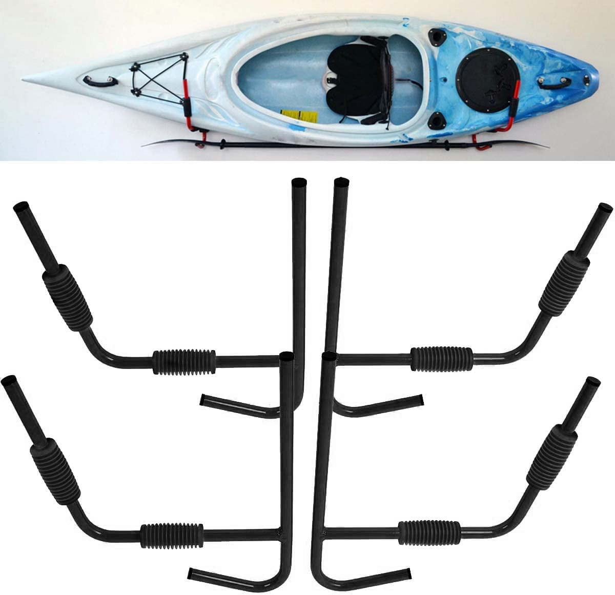 Wall Mounted Kayak Rack Storage Folding Hanger Kayak Ladder Kayak ...