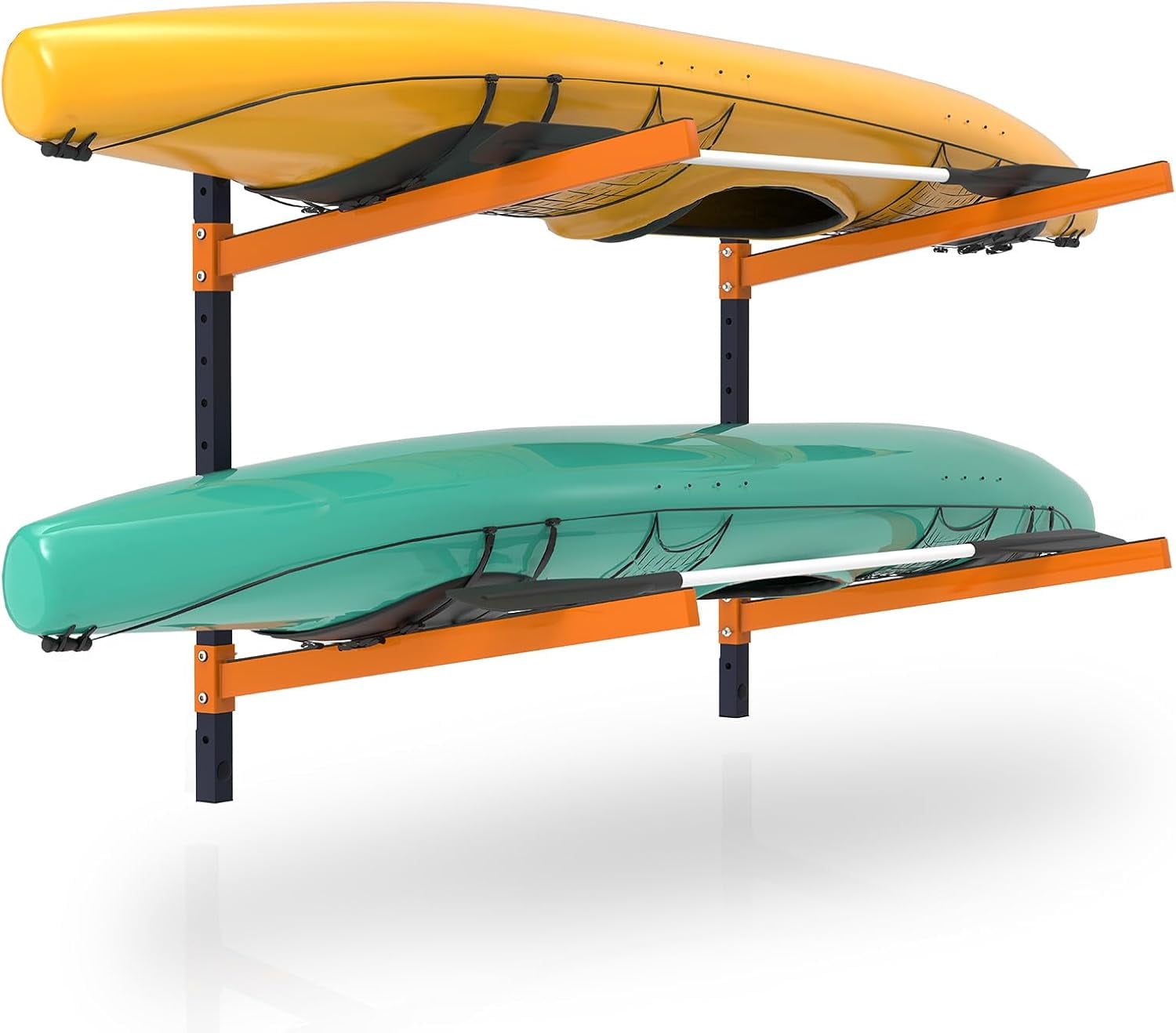 Kayak Storage Rack, Wall Mount Kayak Racks for Indoor Outdoor Storage ...