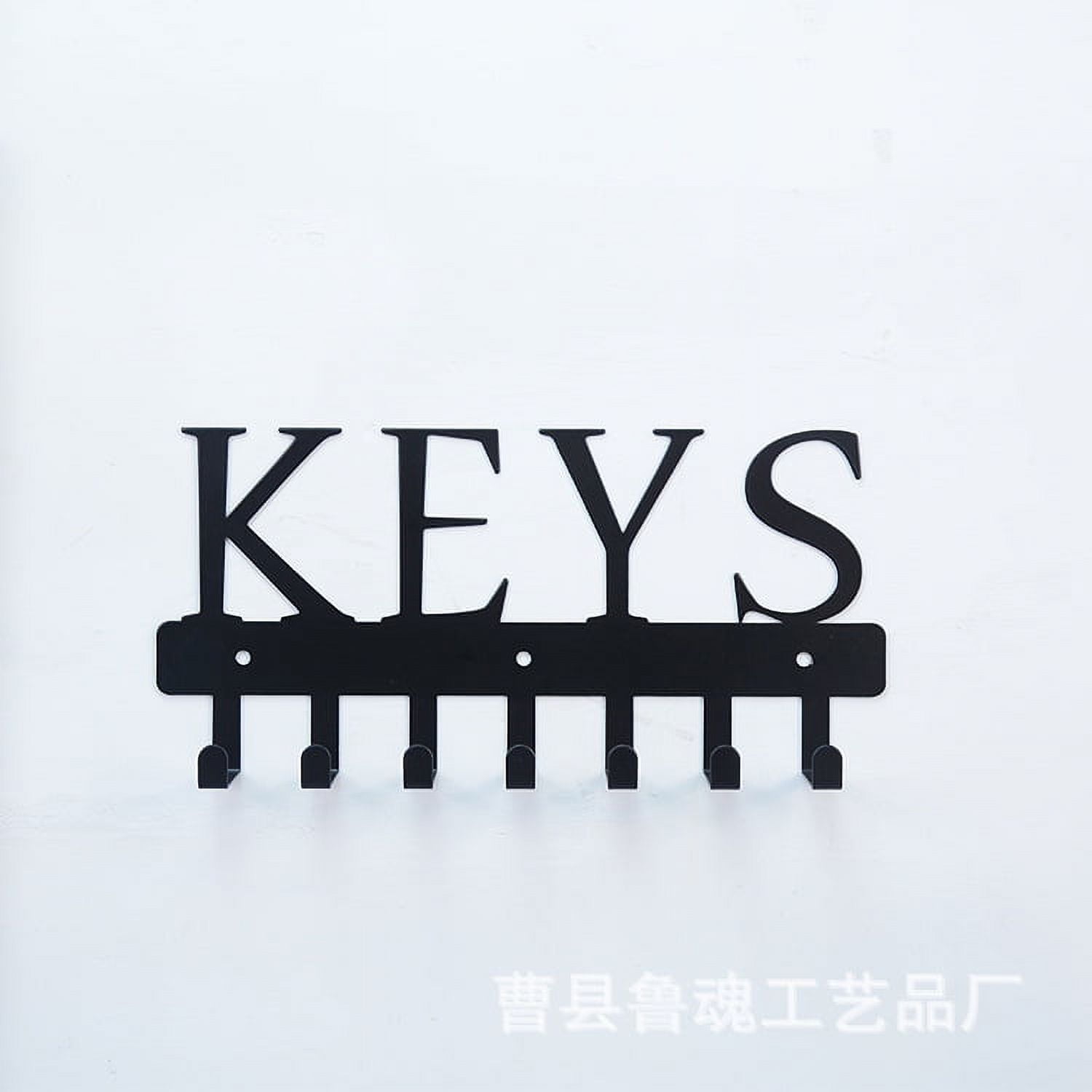 Wall Mounted Key Holder Metal Key Hanger Rack Jewelry Hanger Organizer ...