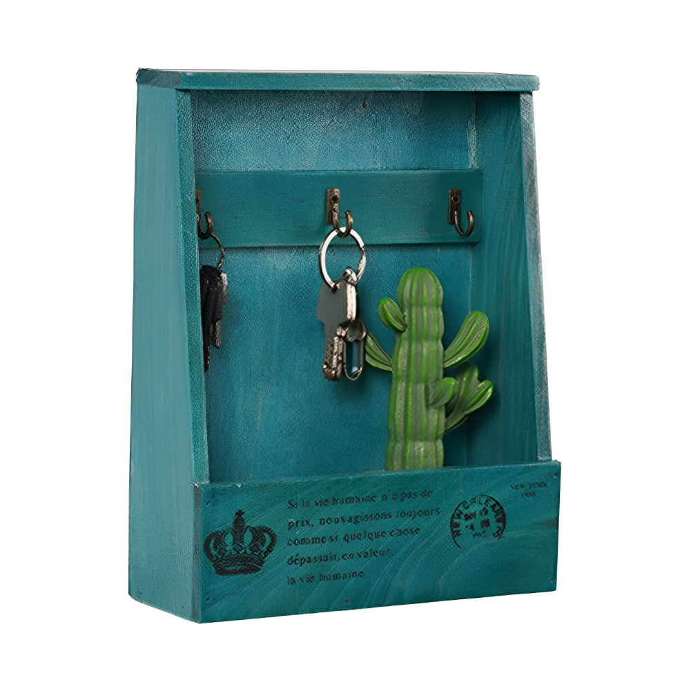 Wall-Mounted Key Organizer Wooden Key Holder for Wall Key Cabinet Key ...