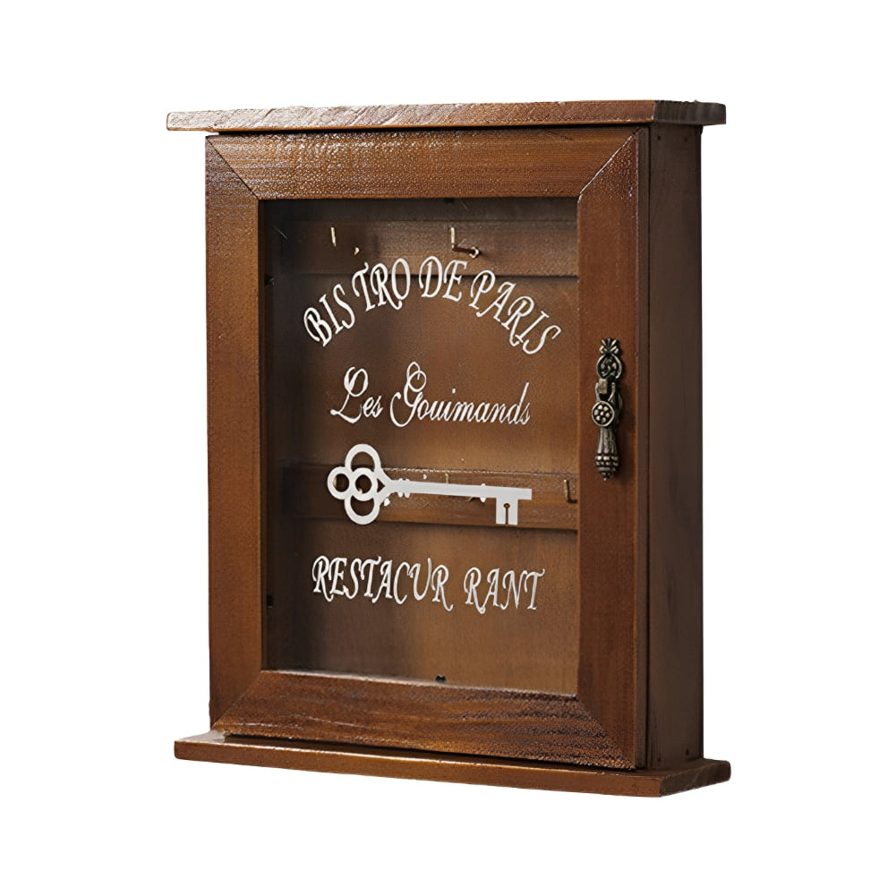 Wall-Mounted Key Organizer Wooden Key Holder for Wall Key Cabinet Key ...