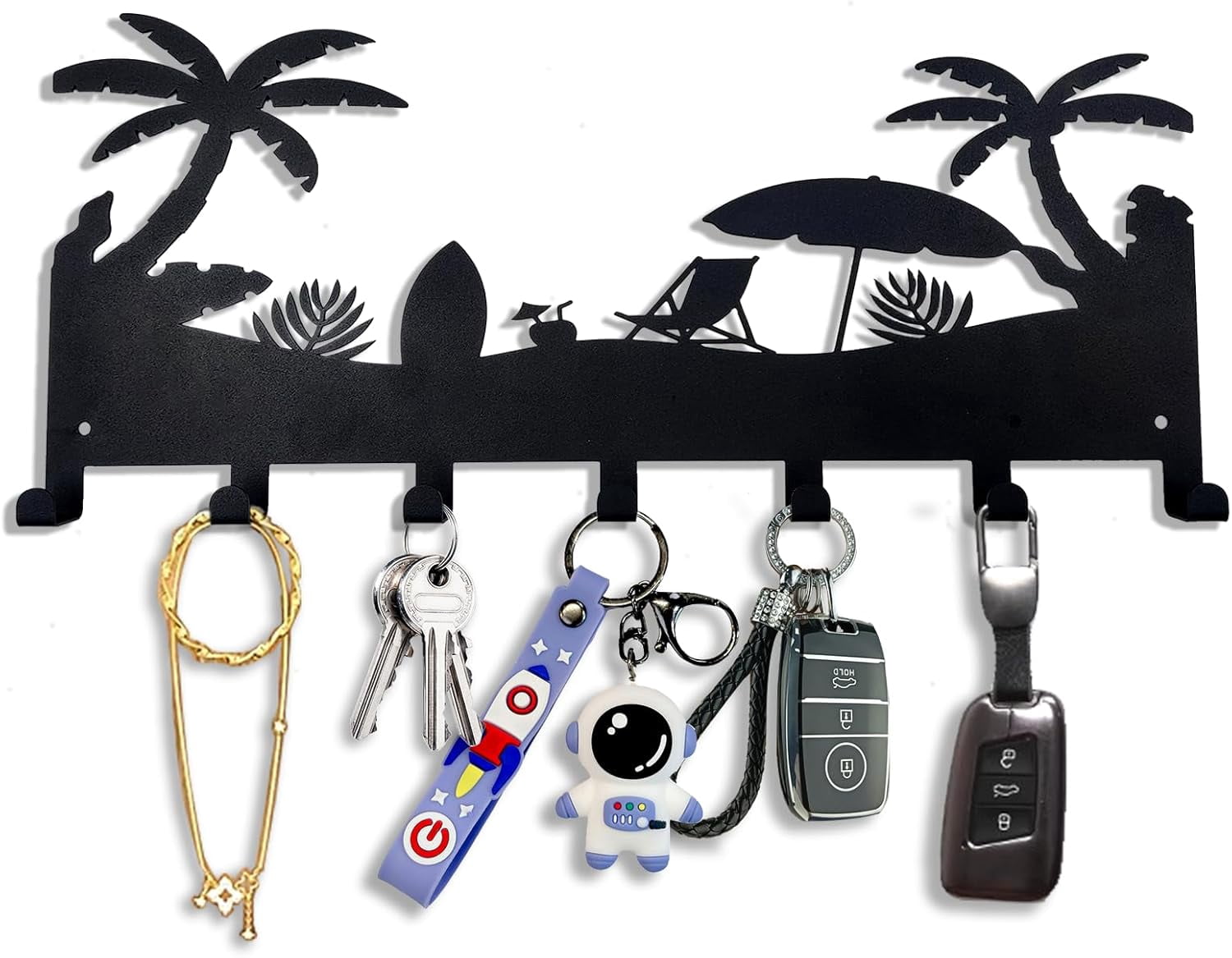Wall Mounted Key Rack | Metal Key Rack Hook Organizer | Metal Key ...