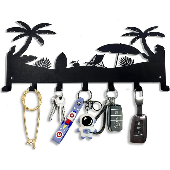 Wall Mounted Key Rack | Metal Key Rack Hook Organizer | Metal Key ...