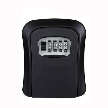 Key Lock Box with 4 Digit Combination Spare Key Sturdy Key Safe Box ...
