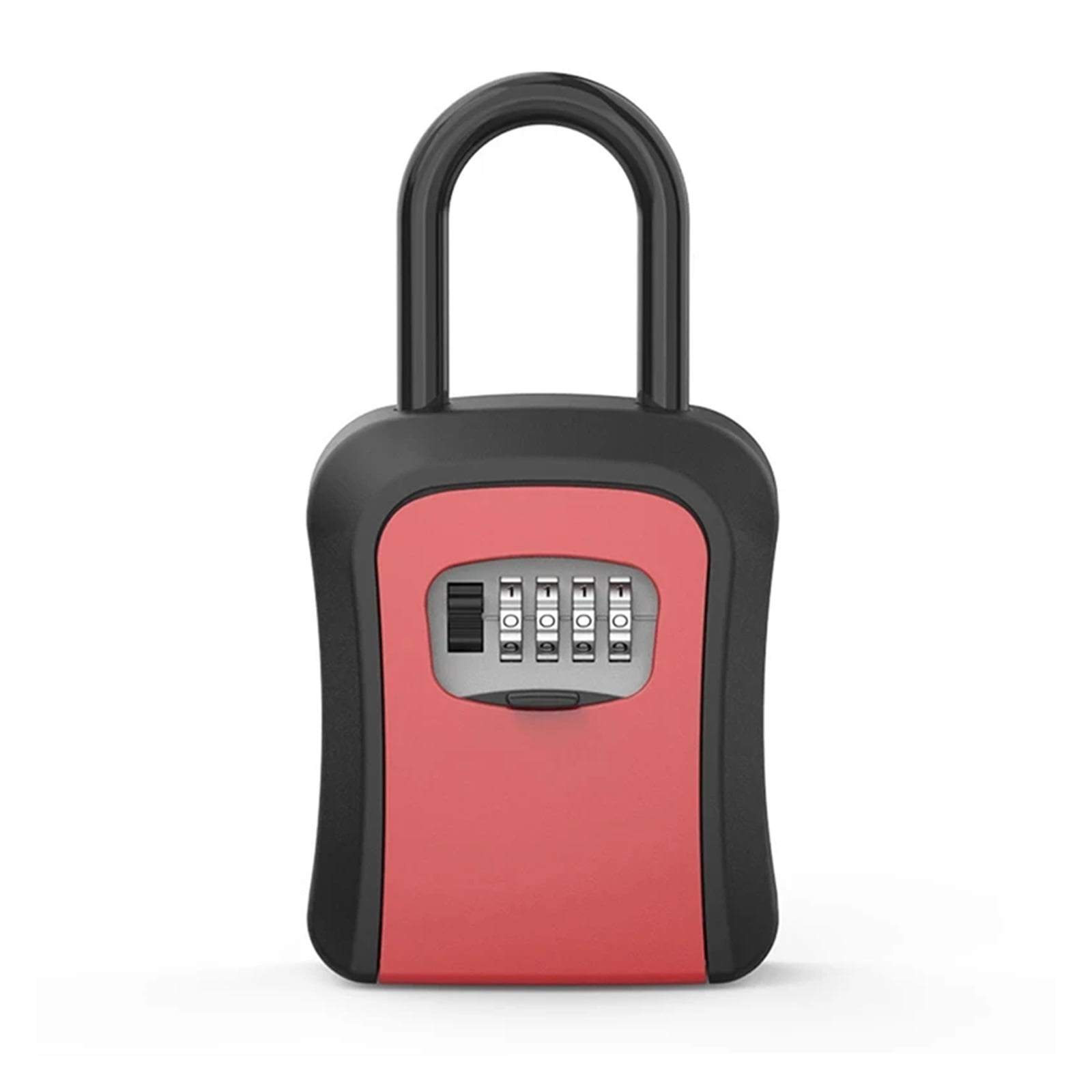 Wall-Mounted Key Storage Box Portable Key Lock Box 4 Digit Combination ...