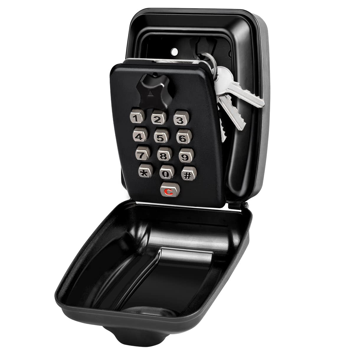 Wall-Mounted Key Storage, Portable Combination Lockbox For House Keys ...