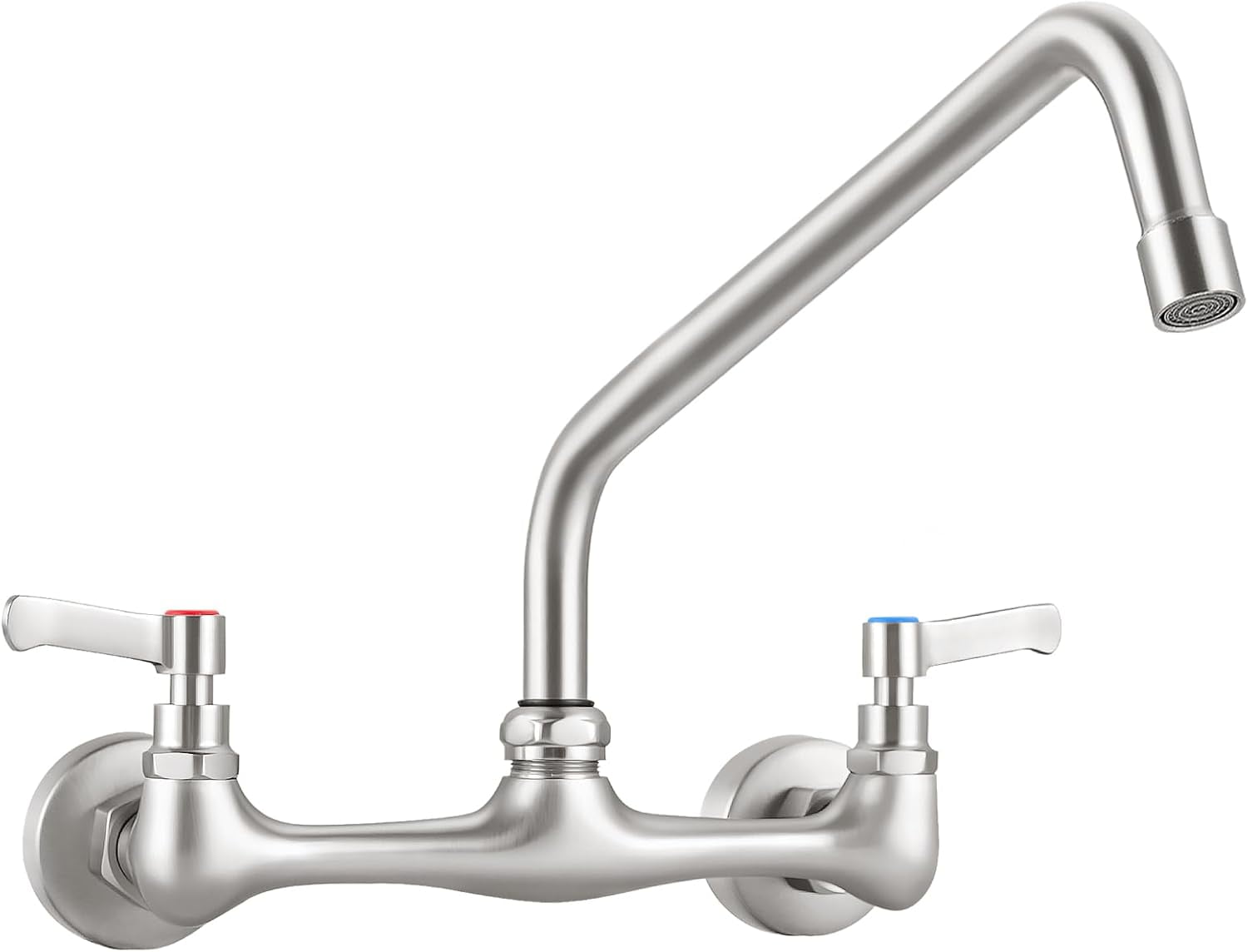 Wall Mounted Kitchen Faucets, 12 Inch Goose Neck Kitchen Faucet ...