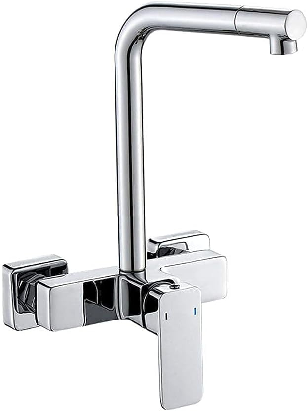 Wall Mounted Kitchen Mixer tap,for Kitchen Sinks,Laundry Sink,304 ...