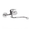 Wall Mounted Kitchen Sink Basin Faucet Hot Cold Water Mixer Zinc Alloy ...