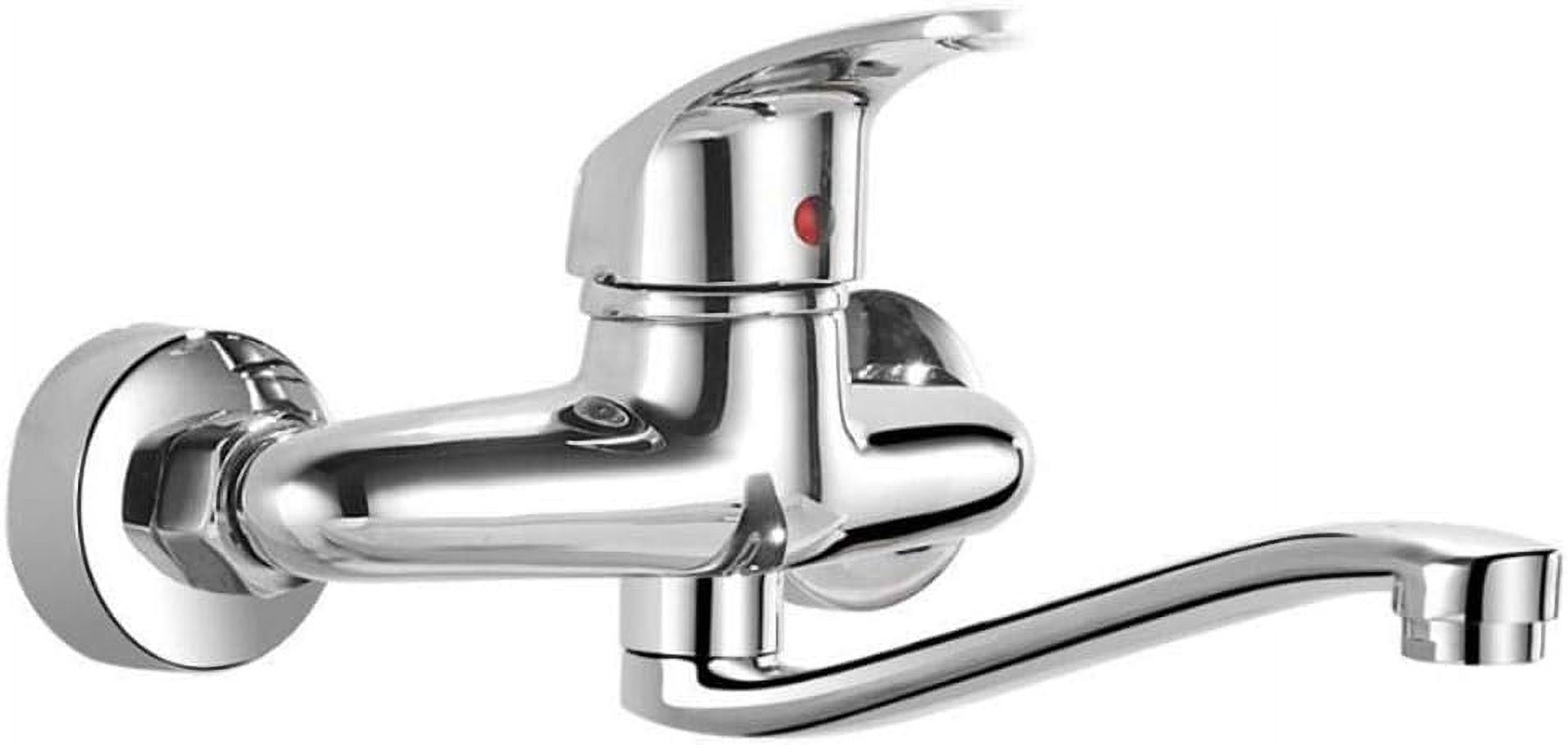 Wall Mounted Kitchen Taps Hot and Cold Brass Rotatable Kitchen Sink ...