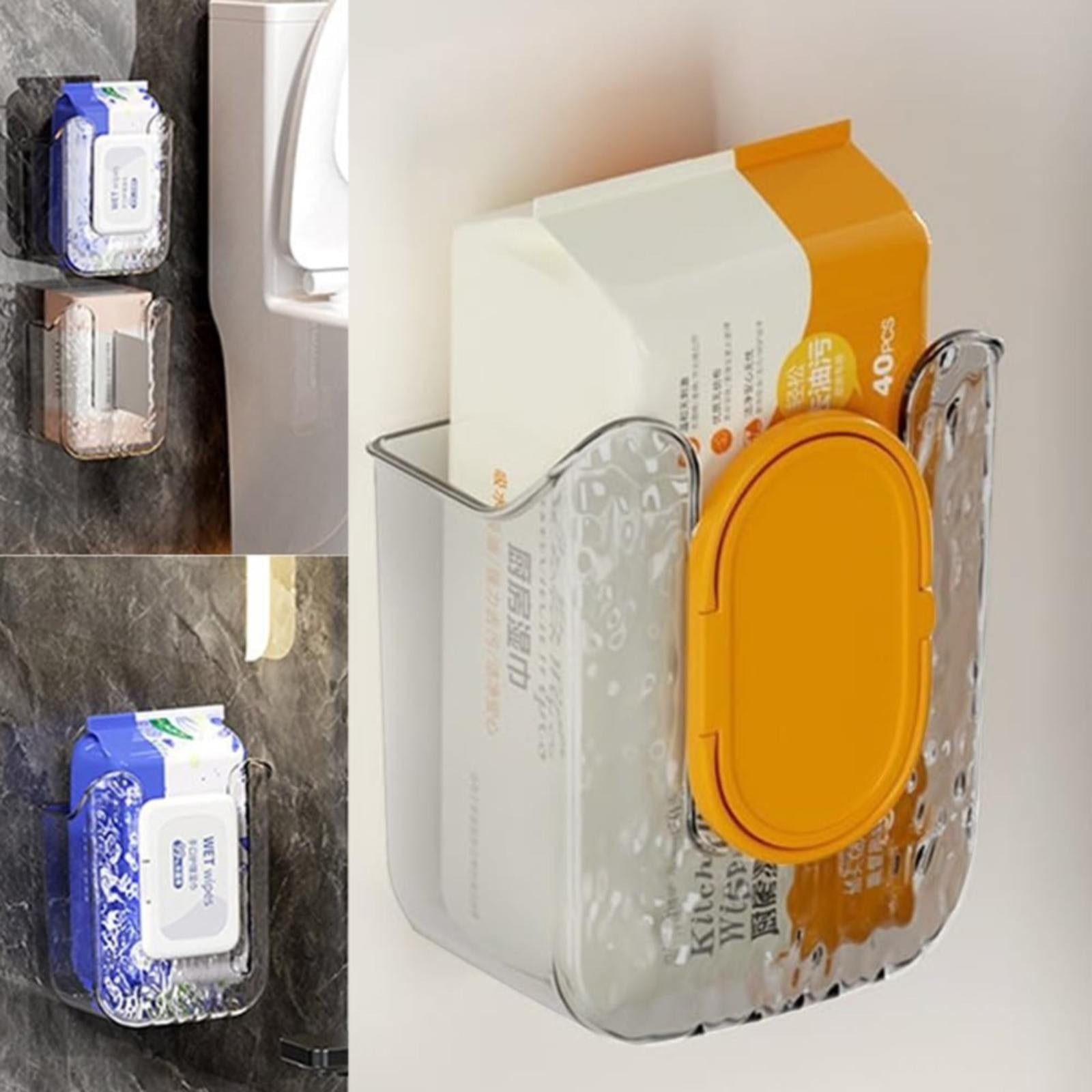 Wall-Mounted Kitchen Towel Storage Box - Acrylic Tissue Holder for ...