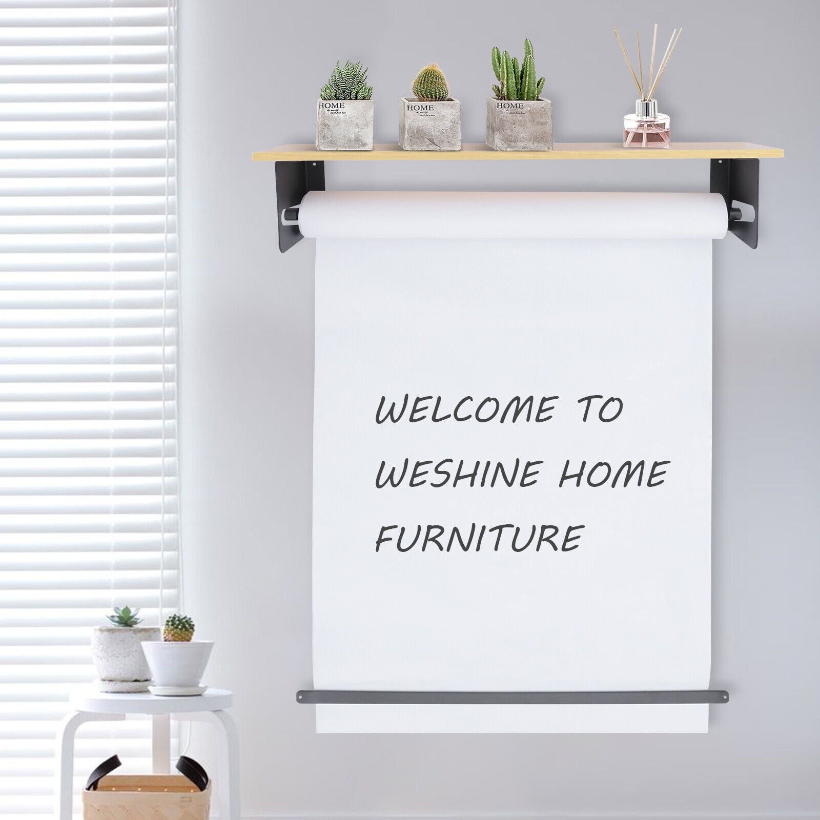 Wall Mounted Kraft Paper Dispenser&Cutter Wall Hanging Butcher Paper ...