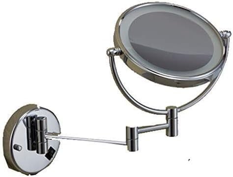 Wall Mounted LED Lighted Vanity Makeup Mirror with,Double-Sided, On/Off ...
