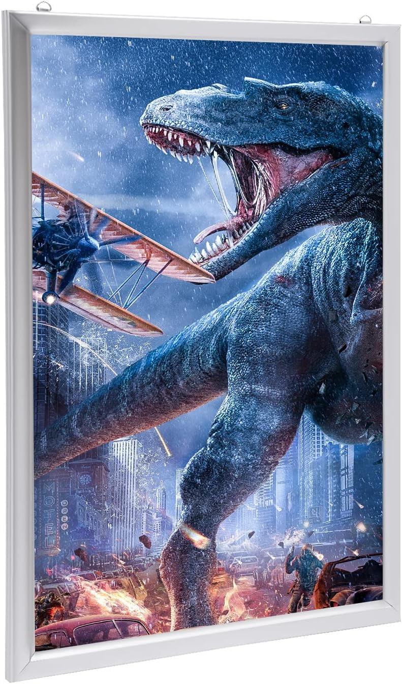 Wall Mounted LED Poster Frame, Movie Poster LED Light Box Display Sign ...