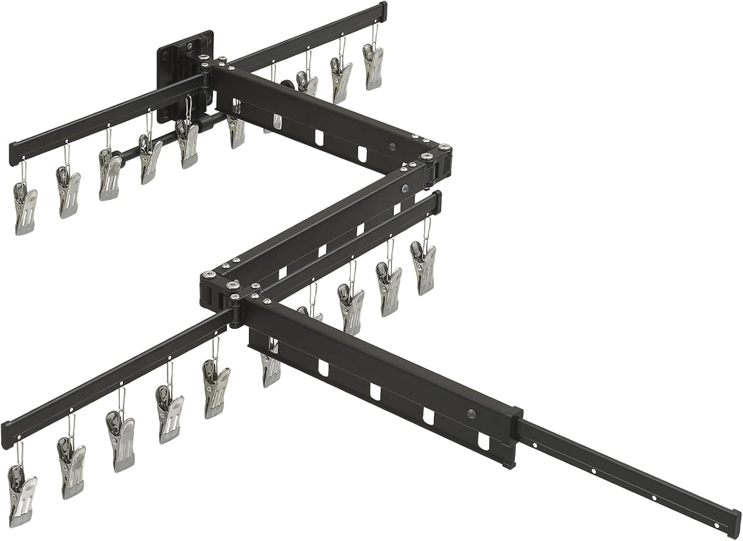 Wall Mounted Laundry Clothes Drying Rack Foldable for Hanging Clothes ...