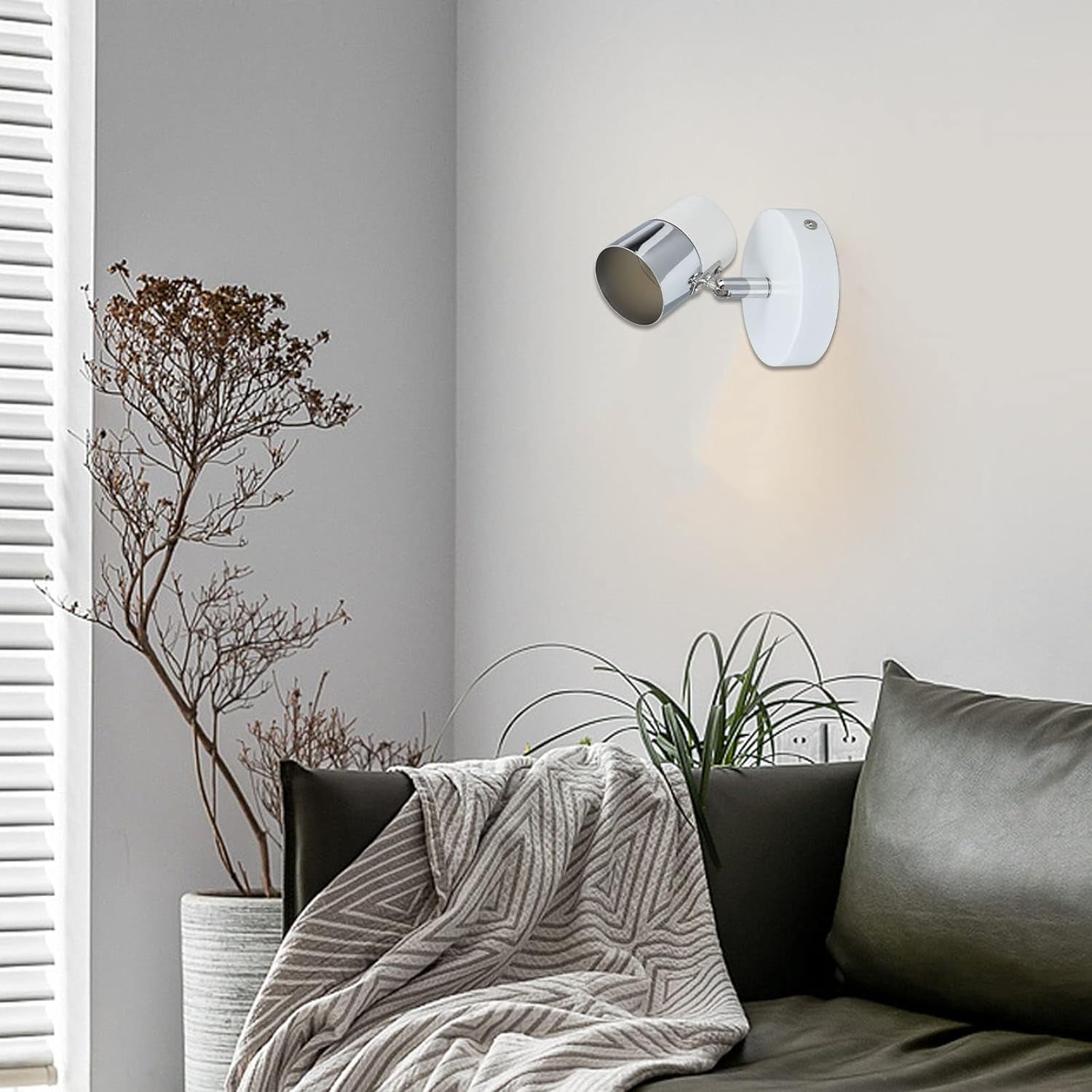 Wall Mounted Light Bulb Holder Socket, Lamp Holder GU10, 350 Degree ...