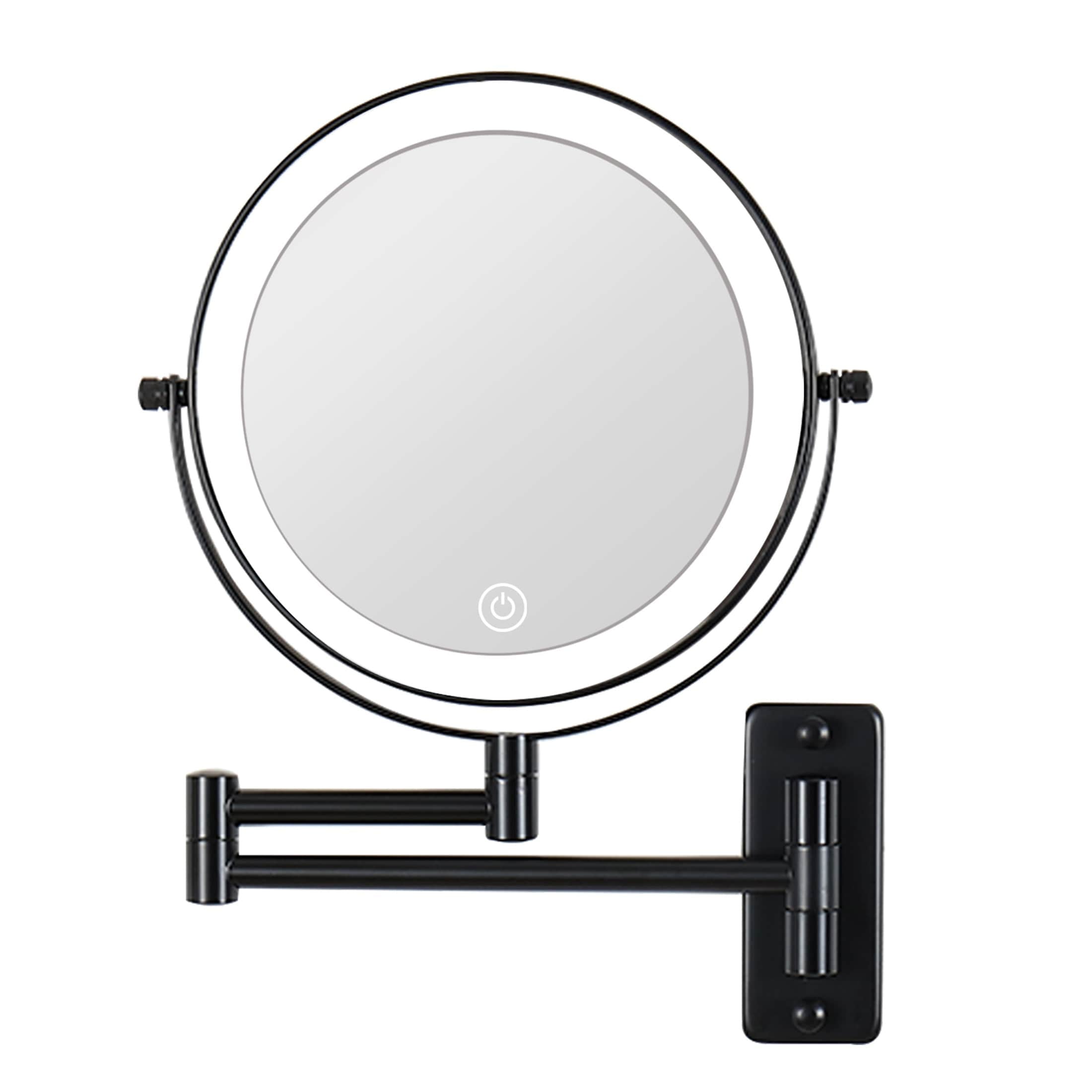 Wall Mounted Lighted Magnifying Mirror 10X Makeup Mirror, 3 Color Mode ...