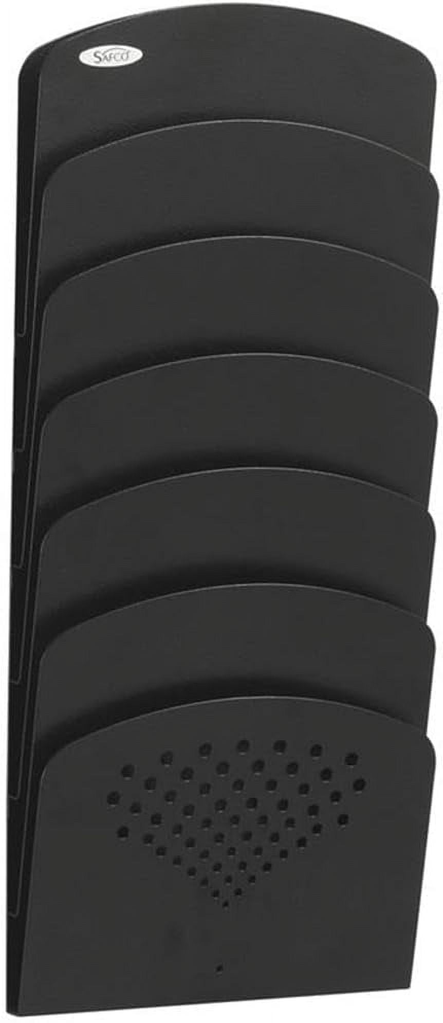 Wall Mounted Literature Organizer, 7 Pocket Rack for Documents Paper ...