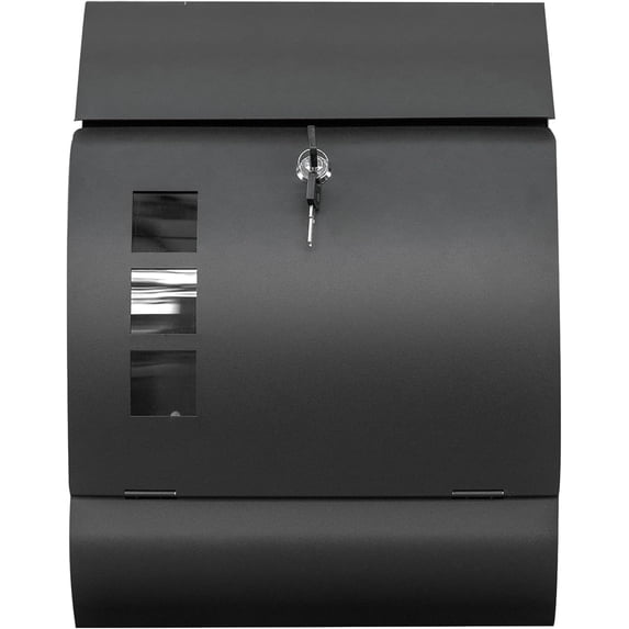 Wall Mounted Locking Galvanize Steel Mailbox with Newspaper Holder ...
