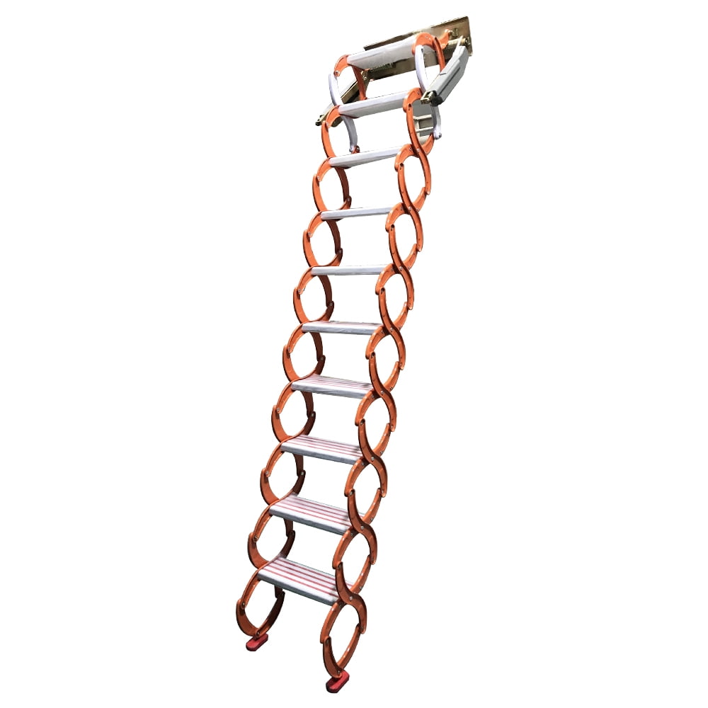 Wall Mounted Loft Wall Ladder Telescopic Folding Ladder Loft Stair ...