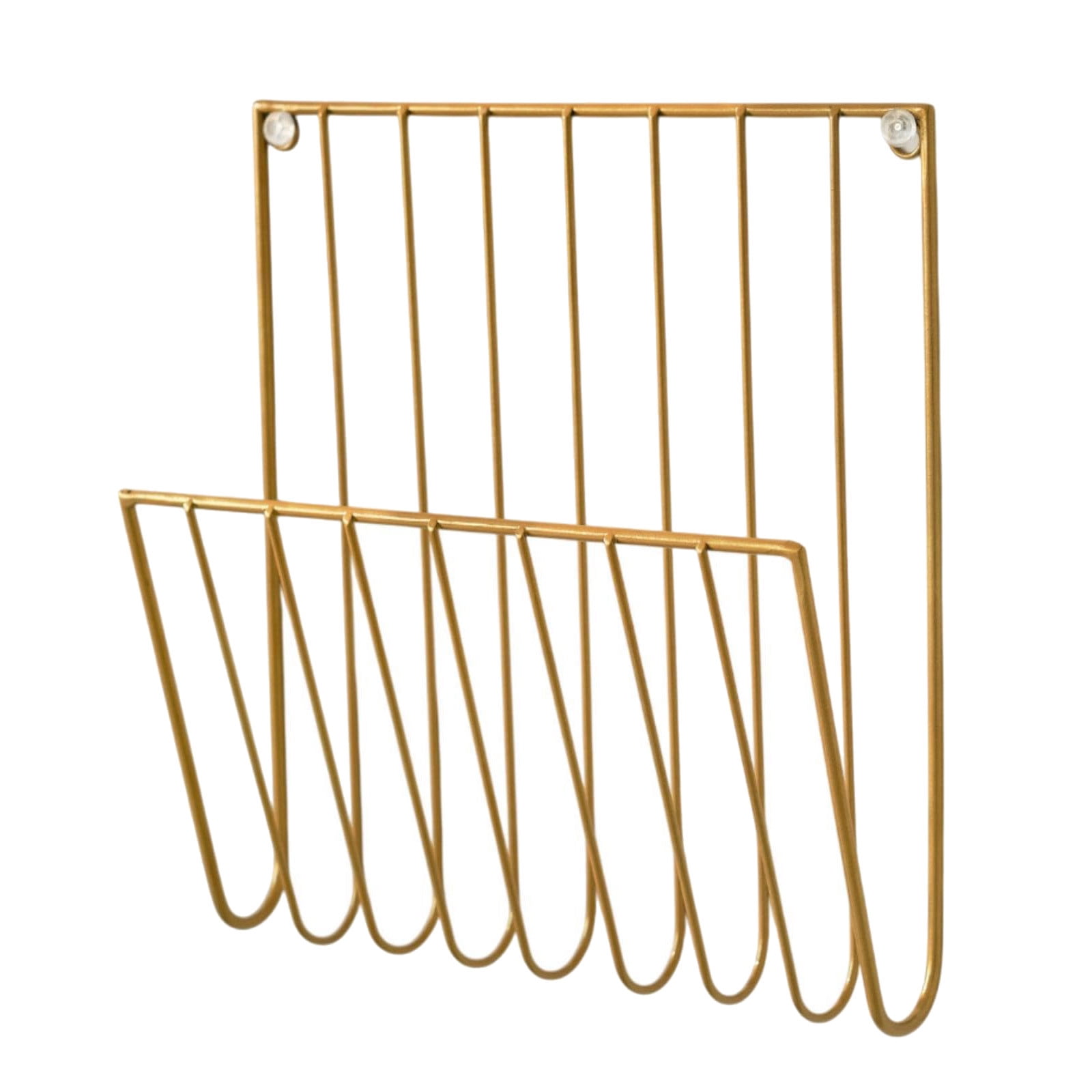 Wall Mounted Magazine File Rack Metal Organizer Holder For Home Paper ...