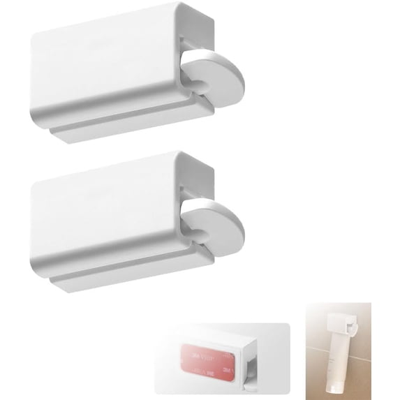 Wall - Mounted Magnetic Manual Toothpaste Squeezer and Roller Set ...