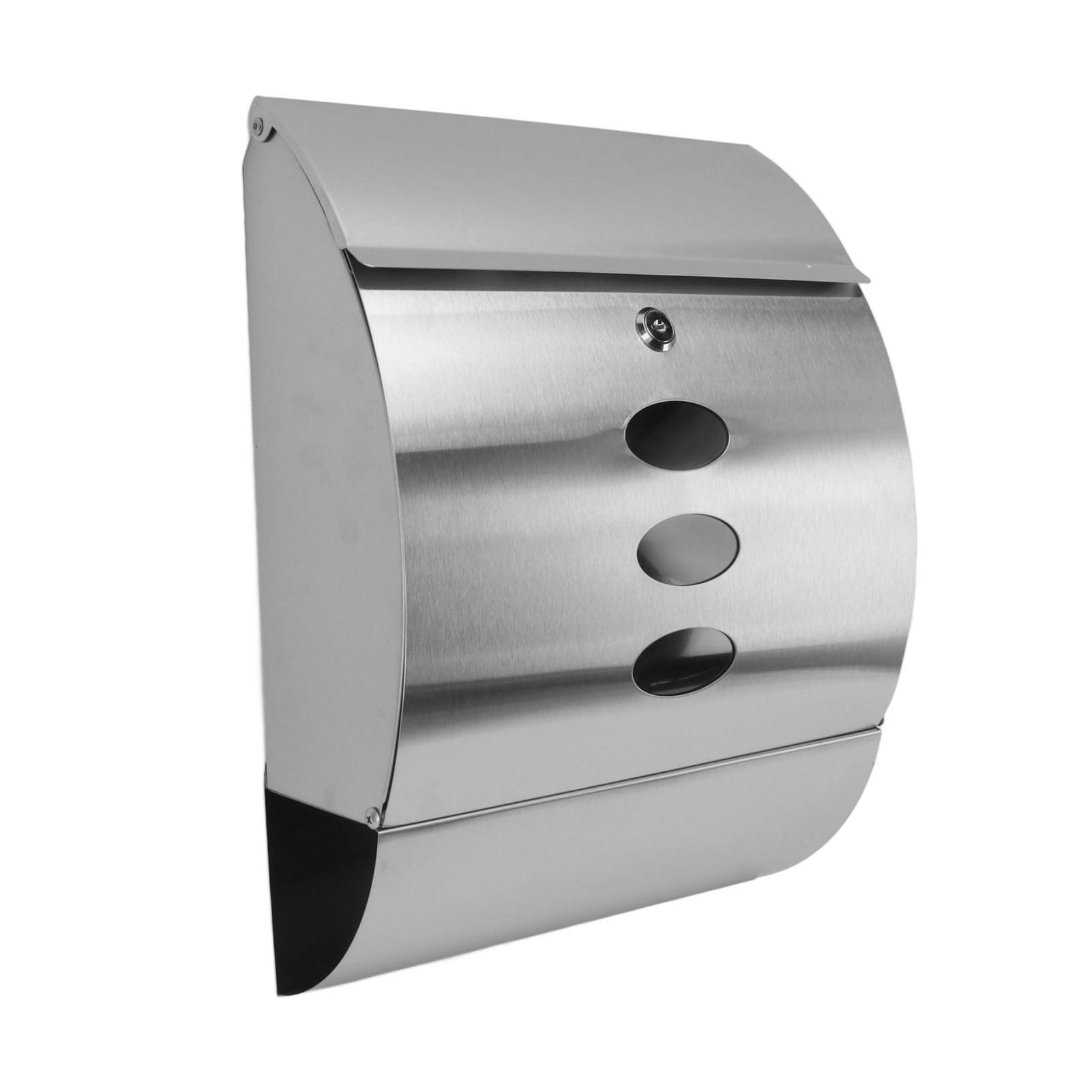 Nickel Wall Mount Mailbox Door Mail Slots | Wall Mounted House Mailbox