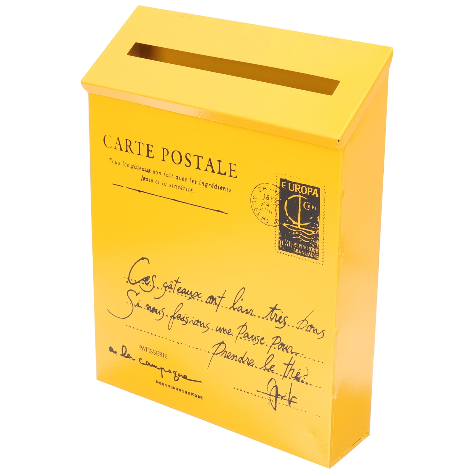 Wall Mounted Mailbox Tin Letter Vintage Style Case - Walmart.com