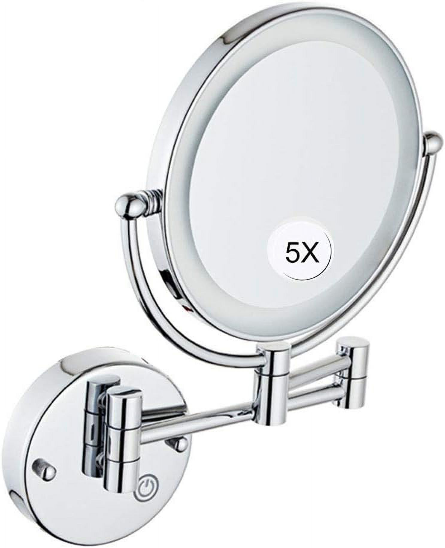 Wall Mounted Makeup Mirro with LED Lights, 1x/3x/5x/7x/10x ...