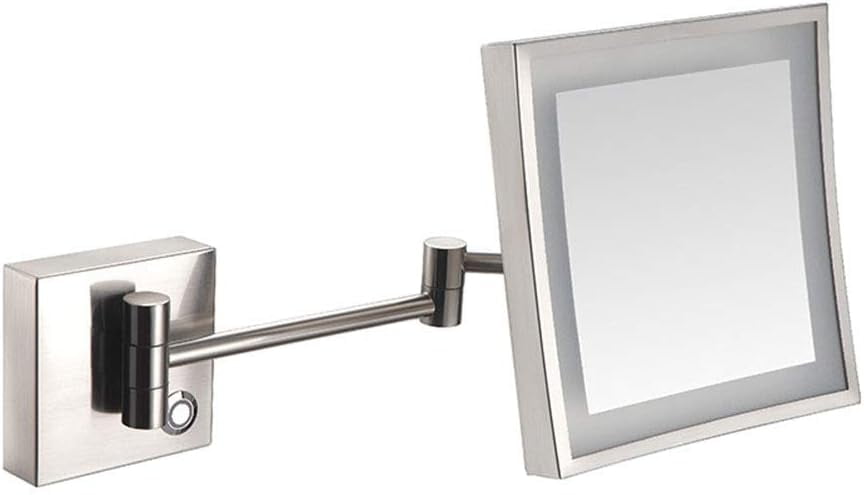 Wall Mounted Makeup Mirror 3X Magnification 360 Degree Swivel Flexible ...
