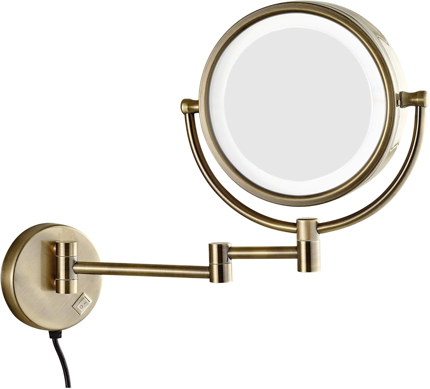 Wall Mounted Makeup Mirror 3X Magnification, Magnifying Vanity Mirror ...