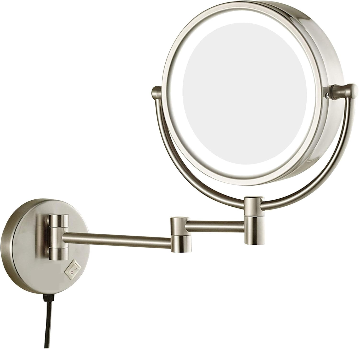 Wall Mounted Makeup Mirror 3X Magnification, Magnifying Vanity Mirror ...