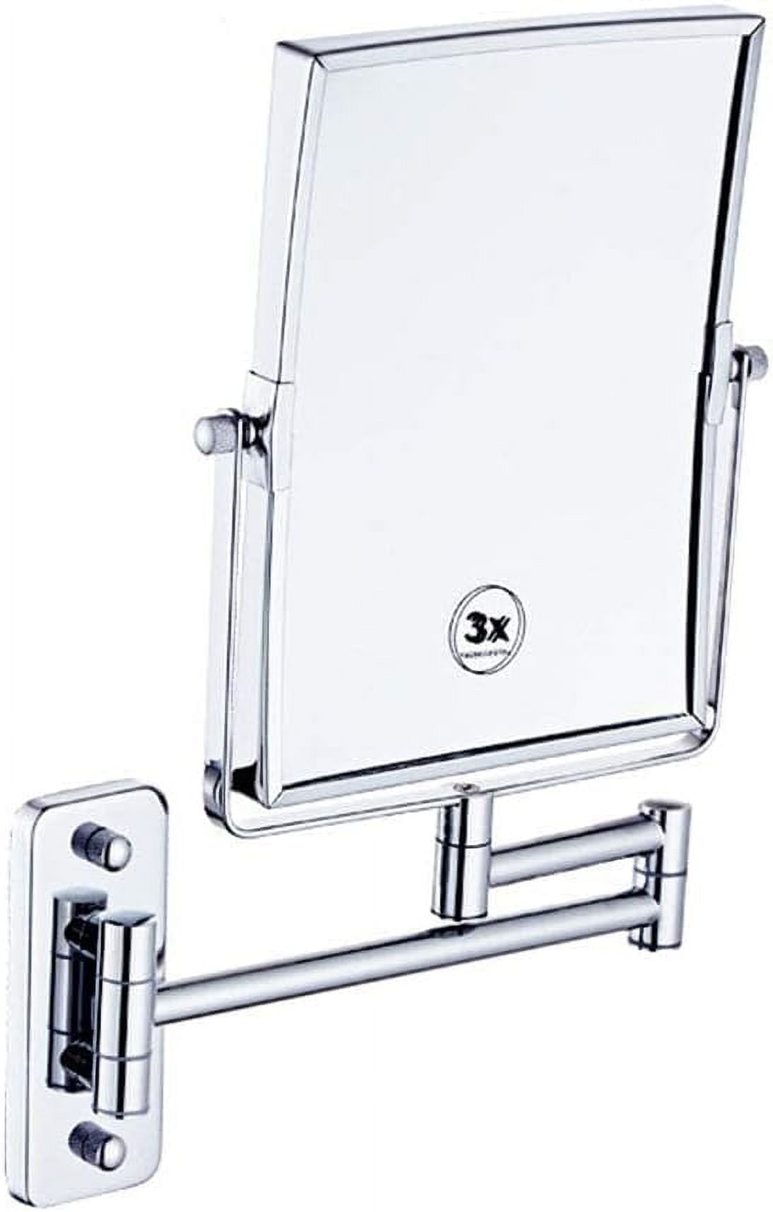 Wall Mounted Makeup Mirror with 3X Magnification, Makeup Mirror for ...